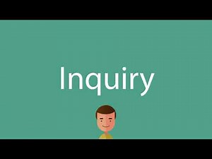 Inquiry pronunciation