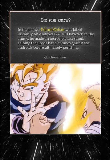 Future Gohan's Last Stand Against the Androids