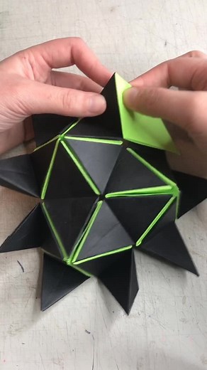 Pt. 3 of how to make the kusudama that opens! (Model by Valentina Gonchar)
