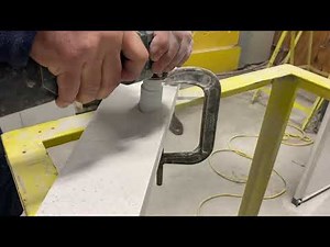 Weha White Lion Core Bit on quartz