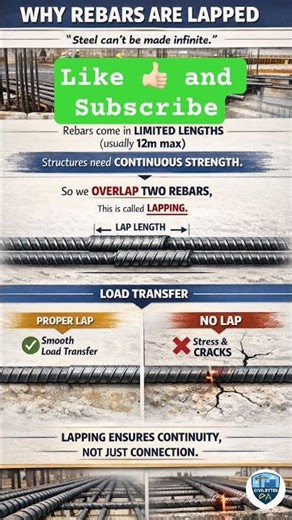 Why Rebars Are Lapped | One Small Detail, Big Strength
