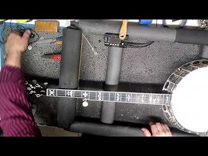 Installing New Strings on a Banjo. Set up, Installing a nut and 5th tuner.