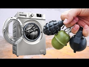 EXPERIMENT: Washing Machine vs FIREWORKS! How durable is a Snow Helmet?