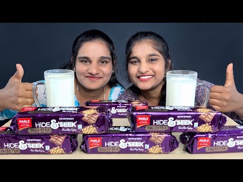 100 Cookies Hide & Seek Biscuit Eating Challenge with MILK! 🍪🥛