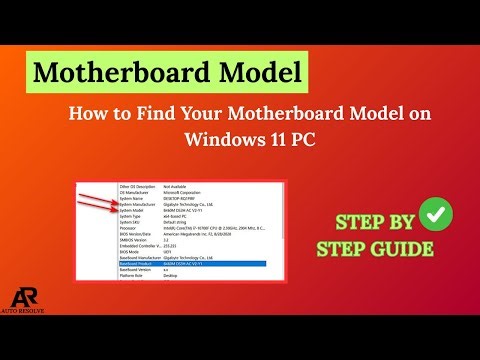 How to Find Your Motherboard Model on Windows 11 PC