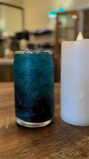 One of our themed kids drink for the SwifTea! Blue Raspberry Lemonade with sparkles…Midnight Rain! Limited spots available, email amy@sugarmagnoliacafe.com now! | Sugar Magnolia Cafe