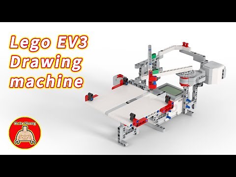 LEGO EV3 drawing machine ( with tutorial ) (Lego ev3 45544+45560 series parts )