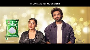 This Diwali, Madhur Sugar teams up with the leading actors from Bhool Bhulaiyaa 3 to share an enlightening message - Impure Sugar is as scary as Manjulika if not more! So, switch to Madhur Pure & Hygienic Sugar, that’s untouched by hands and safe for you and your family. Make your Diwali sweeter with the purity of Madhur Sugar & enjoy the twists of Bhool Bhulaiyaa 3. Wishing you all a very Happy Diwali! #BhoolBhulaiyaa3 #MadhurSugar #PureAndHygienic #5SGuarantee Kartik Aaryan Vidya Balan T-Serie