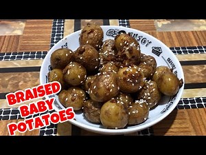 HOW TO COOK BRAISED BABY POTATOES | GAMJA JORIM -KOREAN SIDE DISH | BANCHAN