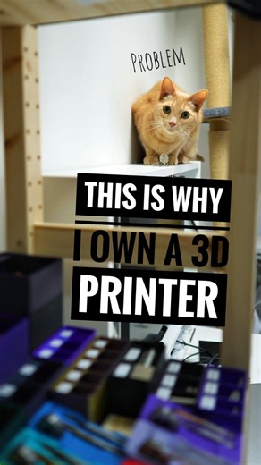 Allie Katz | I 3D print solutions, and my cat is the problem. 🤦 Thankfully, this was an easy one to fix with my @bambulab_official H2D. The next one... | Instagram