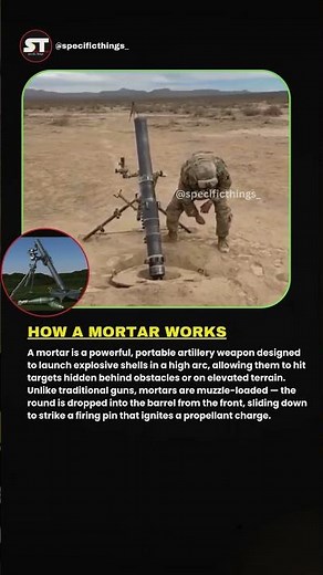 How a Mortar Works: The Portable Artillery That Arcs Over the Battlefield. #shortsfeed #factshorts