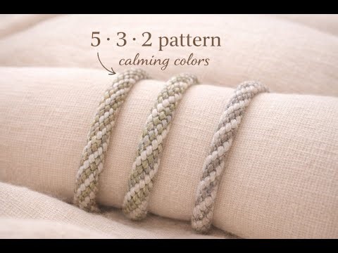 Calming Kumihimo Bracelets | 5 · 3 · 2 Color Patterns