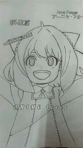 I Draw Anya Forger .・゜゜・❤ #shorts #shortsfeed #trending #trendingshorts #viral #viralshorts