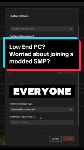 Lower-end PC? Here are quick settings to boost FPS on VillagerPvP and how to pick your Origin #Minecraft #villagerpvp #smptojoin #moddedminecraft #originsmp