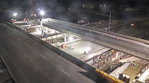 How do you move a bridge? One inch at a time. Earlier this month, crews slid the southbound I-494/694 bridge deck (over I-94 in Oakdale/Woodbury) into a temporary, central position. The slide allows traffic to flow in both directions while crews build the new southbound bridge in place. Next year, northbound traffic will use the old deck while the new northbound bridge will also be built in place. The old deck will be removed at the end of the project. The entire time-lapsed video was shot over 