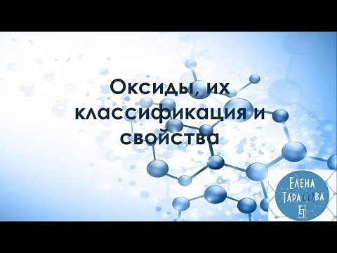 Оксиды, их классификация и свойства. Химия 8 класс