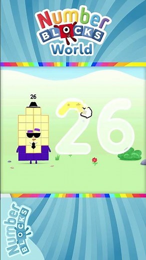 Numberblocks World - Meet Numberblock Twenty Six and Learn How to Trace the Number 26 | BlueZoo