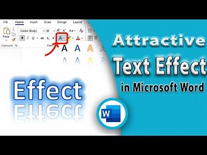 How to create Attractive Text Effect in Microsoft Word