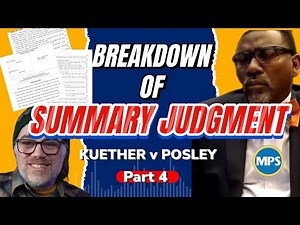 Breakdown of Summary Judgment