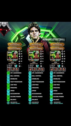 NEW Kaká AMF Progression 🔥 | Different Boosters Tested | eFootball 2026 #brazil #acmilan #real