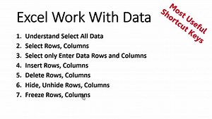 17 reactions · 3 comments | ‍Work with Excel Data | Excel shortcut keys | #msexcel #exceltutorial #excelshortcutkeys | Delete rows | Insert Rows | Freeze Row and column | Hide Unhide row and column | | Deepak Yadav Sir | Facebook