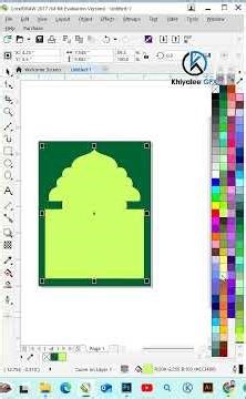 How to create an Islamic book cover, Islamic page border in CorelDRAW X7 #border #coreldraw