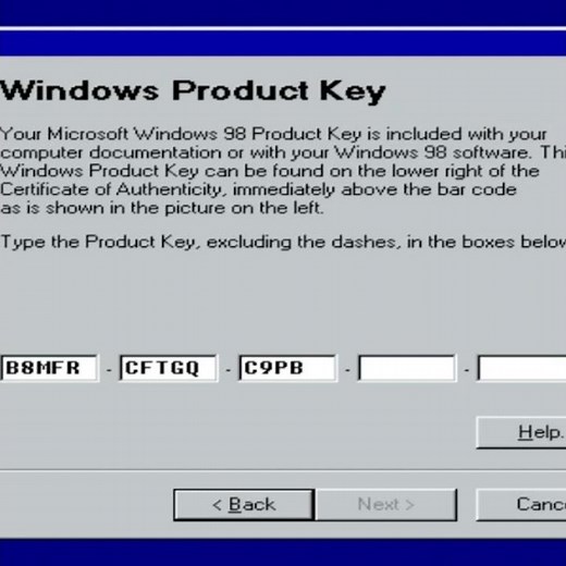 Windows 98 Product Key VMware #shorts