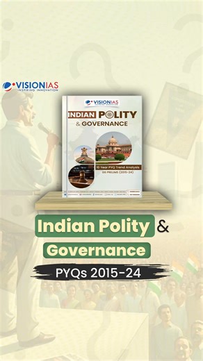 Indian Polity & Governance 10-Year PYQ Trend Analysis GS Prelims (2015-24) This comprehensive document covers all UPSC Polity & Governance prelims questions from 2015 to 2024, offering detailed explanations, elimination strategies, and insights into key topics. It's presented in an engaging infographic format, making it easy to study and retain crucial information for the UPSC Prelims. Link for download: https://www.visionias.in/resources/material/?id=1367&type=research_document Link for orderin