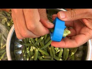 Kalemtraş ile kolay bamya ayıklama - Easy okra cutting with pencil sharpener