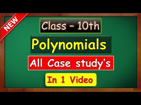 Class 10 Maths | Polynomials Case Study Questions with Solutions | maths with green board
