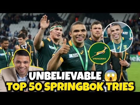🚨YOU CAN'T BELIEVE SPRINGBOK TOP 50 TRY SCORERS OF ALL TIME LEGENDS WHO SHOOK THE WORLD 💥 DON'T MISS