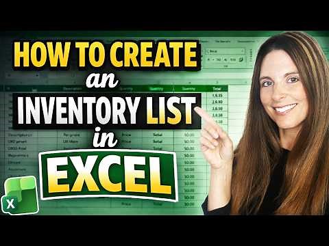 How to Create an Inventory List in Microsoft Excel: Step-by-Step Guide
