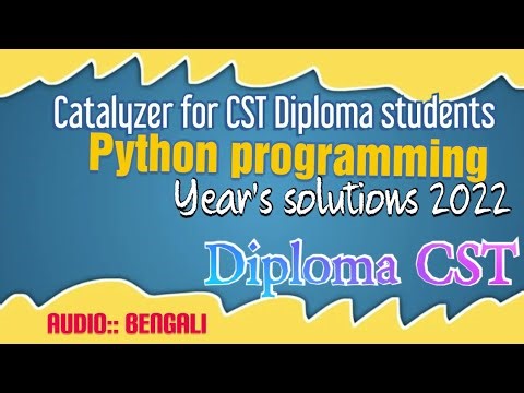 Diploma 2022 cst python programming questions and answers| #python