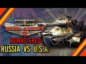 C&C Red Alert 2 Remastered Mod Gameplay Russia vs U.S.A. [BRUTAL AI]