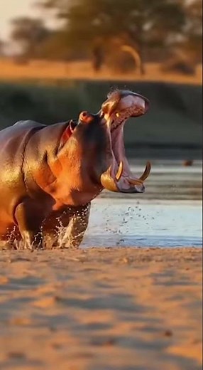 Hippo Smash a Leopard in Seconds Unbelievable Wildlife Encounter #wildlife #nature #animals