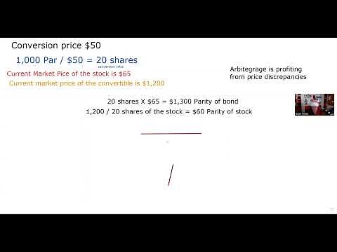 Series 7 Exam Prep - Arbitrage opportunity! Convertible Bond Trading Below Parity!