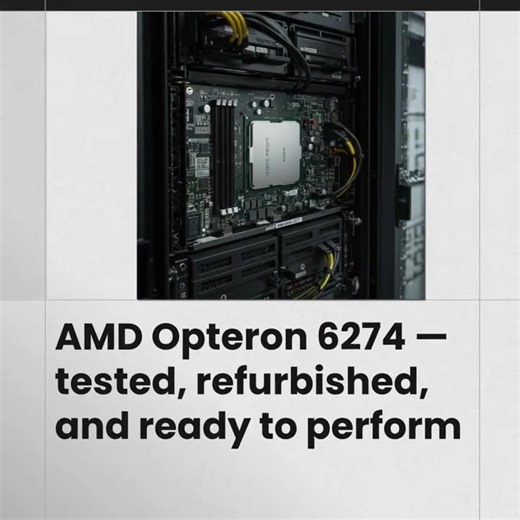 Featuring 16-core power, 2.2GHz base, and 3.2GHz turbo speed — this refurbished CPU is perfect for enterprise systems and data centers demanding performance and reliability. 🖥️ Efficient. Stable. Powerful. Refurbished and tested for top-tier performance. 🛒 Buy Now: https://www.aa2zsupply.ca/ProductDetails.asp... ⚙️ Fast Shipping | 💼 Enterprise Hardware | 🔋 Trusted AMD Power #OS6274WKTGGGU #AMDOpteron6274 #ServerCPU #AA2ZIncCanada #RefurbishedTech #AMDProcessor #datacenters | AA2Z Inc Canada