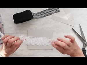 Use Fabric/ Lace Scraps in QUICK EASY Card Making! ! 👚🧥(1117)