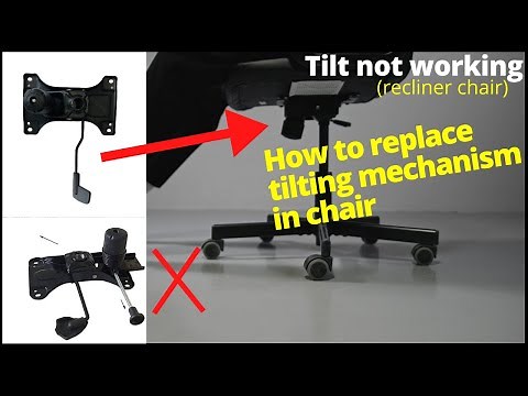 How to replace tilting mechanism in chair | recliner chair | Office chair tilt mechanism repair