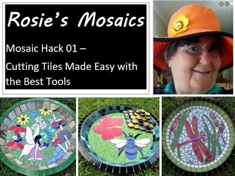Mosaics. Hand Held Snap & Score - how to cut a curve and save tile.