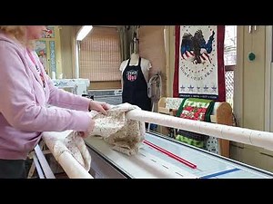 Part 2 - Becky's Quilt Backing Loading Method with Red Snappers