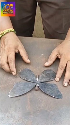 Metal Butterfly Making | Step by Step Welding Tutorial 2025 | #shorts