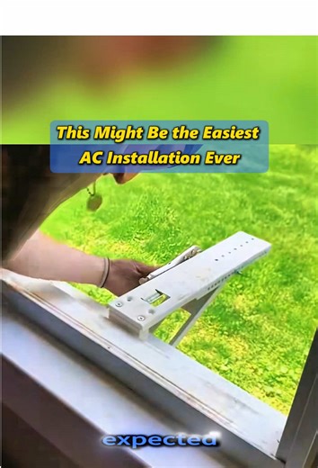 Installing this window AC was easier than I expected. Bracket in, place the unit, done. #midea #mideaus #easyinstallation #windowacinstall #homeupgrade