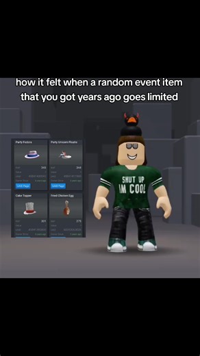 The Thrill of Limited Items in Roblox