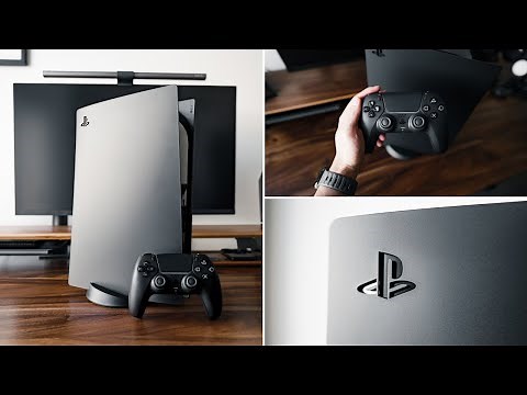 PS5 Official Midnight Black Console Covers
