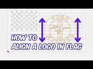 How to Align Logos Within American Flag Stripes | Carbide Create Tutorial| Align Tool