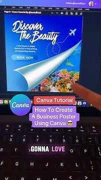 Canva Tutorial For Beginners - How To Make A Business Poster Using Canva!