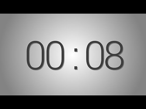 8 Seconds countdown Timer - 5 beep at the end | Simple Timer (eight sec)