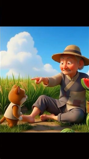 The Lonely Cat and the Grumpy Man 😓#animation