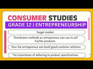Grade 12 Consumer Studies Study Guide | Essential Revision 5 Q&A (Past Paper Practice)